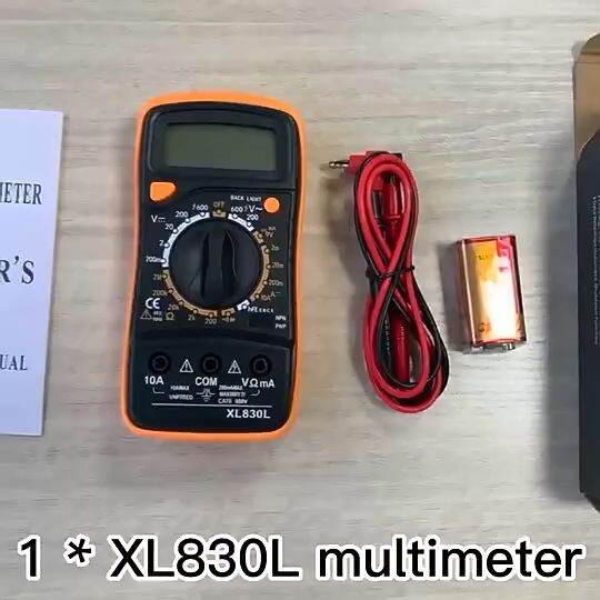 (Dikirim Dari Jakarta) Multimeter Digital XL830L LCD Avometer ...