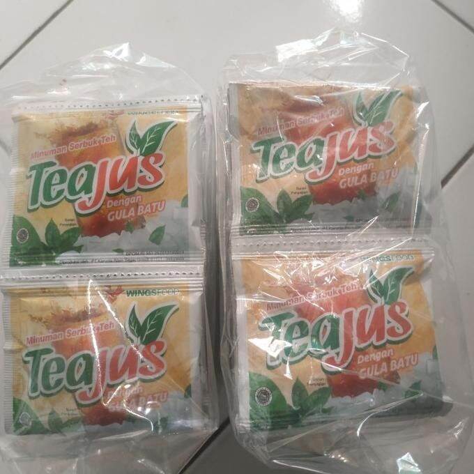 Tea-Jus Gula Batu [8 gr x 60 sachet | 6 Renteng | 1 Pak] | Lazada Indonesia
