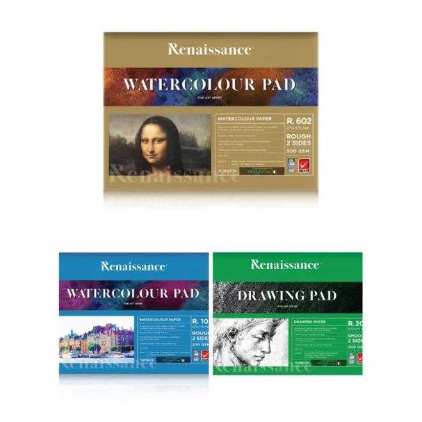ขนาด 11x15 นิ้ว เรนาซองซ์ กระดาษวาดเขียน Watercolour ,Drawing Paper ...