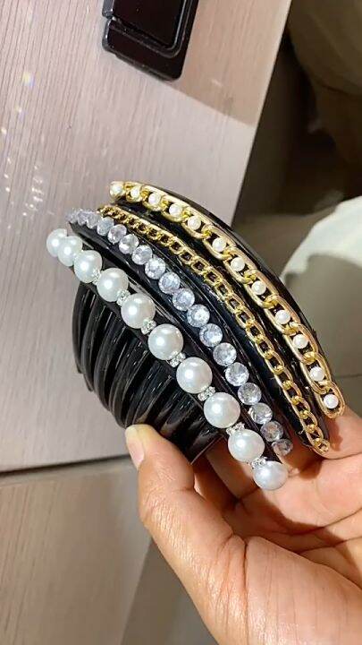 Sirkam Sanggul 10.3cm Import Rambut Modern dengan Aksesoris Mutiara ...