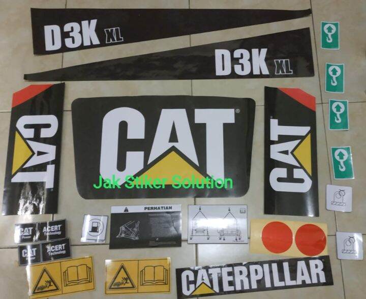 Stiker Cat D3K XL Caterpillar Sticker Alat Berat Dozer | Lazada Indonesia