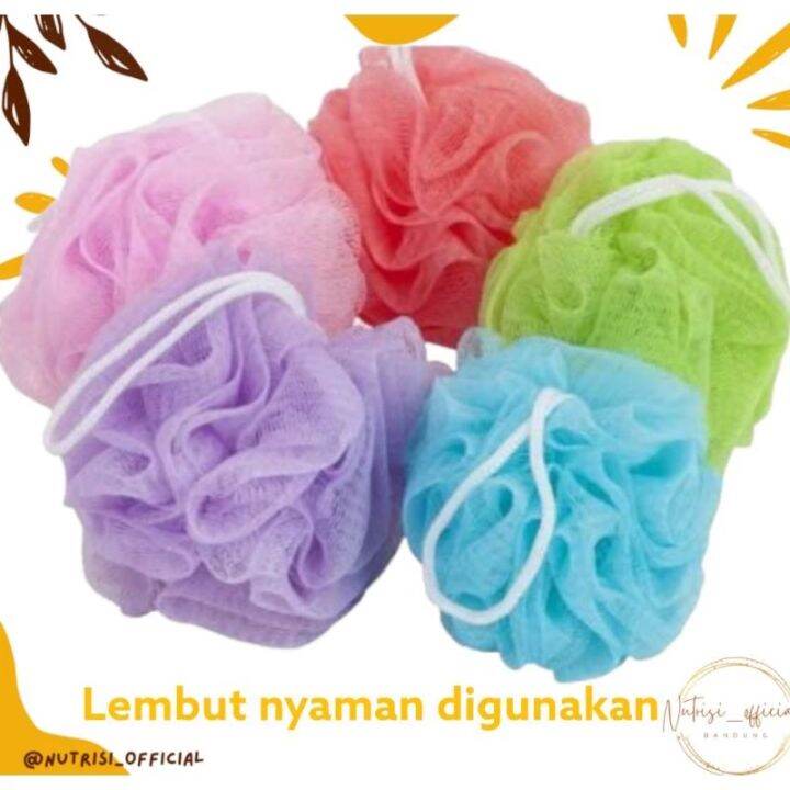 Spon Mandi Besar / Shower Puff 35gr / Spons Mandi Halus Lembut Busa ...