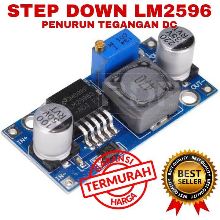Modul step down LM2596 DC 3 A Input 3-40V output 1.5-35V | Lazada Indonesia