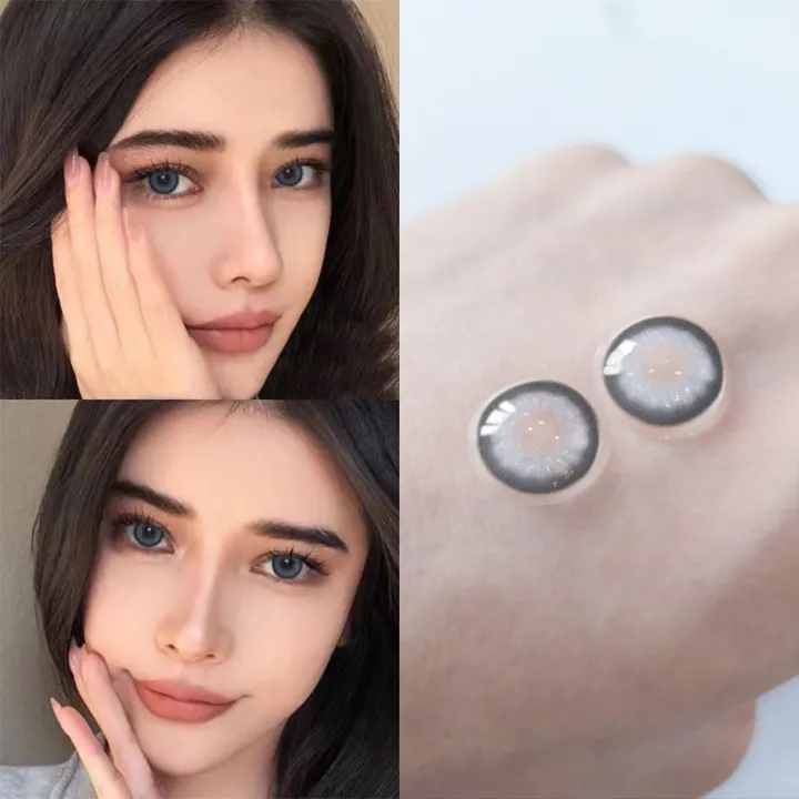 SOFTLENS BIRU IMPORT KOREAN LENS SWAN BLUE MASA PAKAI 1 TAHUN NORMAL ...