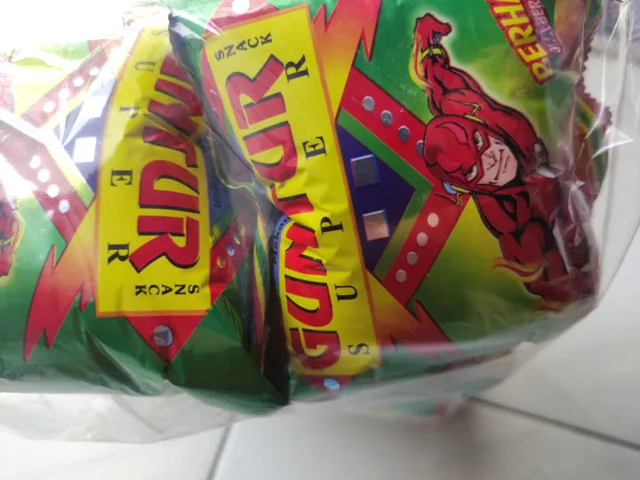 Ciki Legend Guntur Berhadiah Langsung 1 Ball Isi 10 Pcs ( Snack Renyah ...