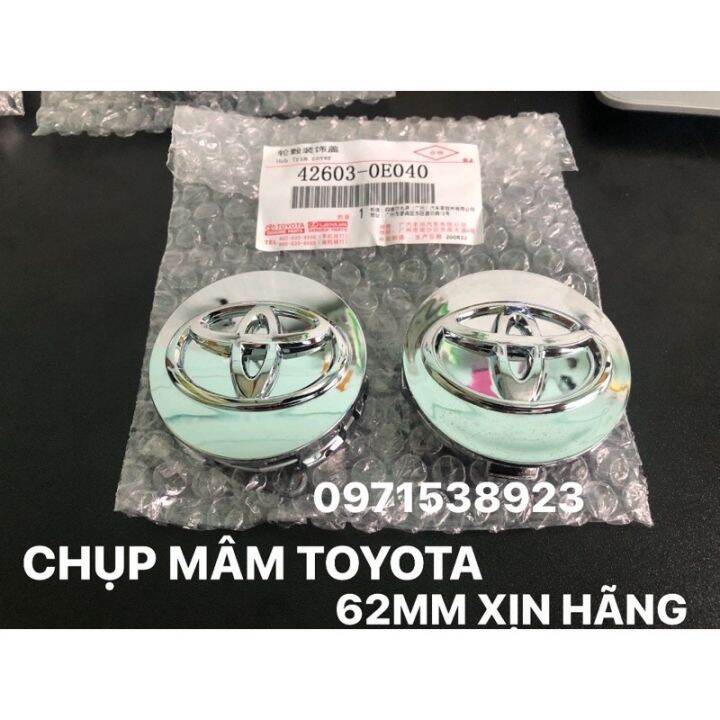 LOGO CHỤP MÂM TOYOTA INNOVA CAMRY RUSH COROLLA CROSS 62mm XỊN CHÍNH ...
