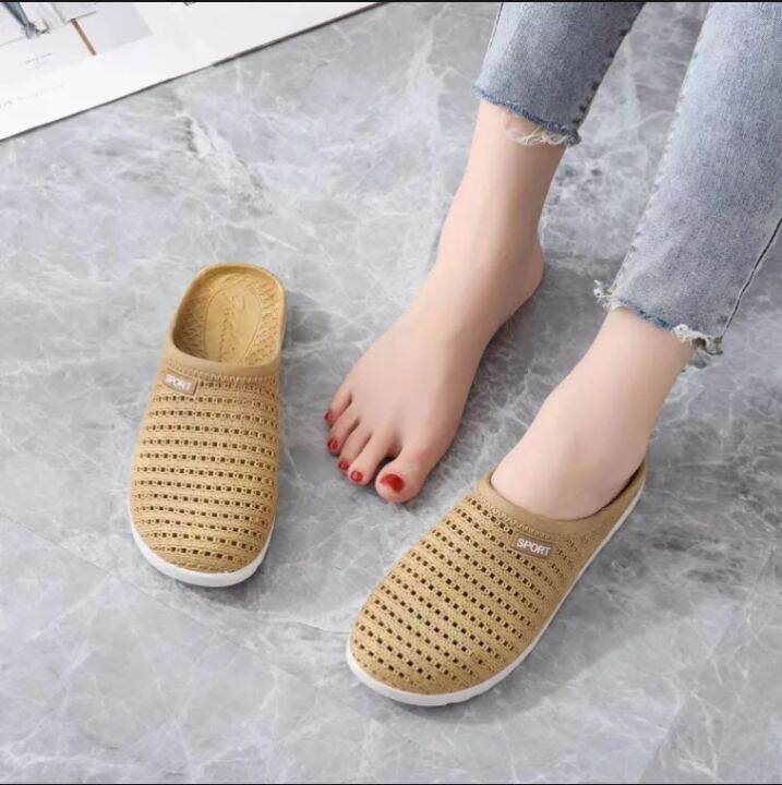KOREAN HALFSHOES DESIGN RUBBER SOLE .. soft and comfortable suits for ...