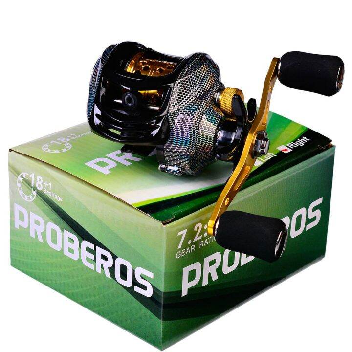 รอกหยดน้ำ PROBEROS ลาย เคฟล่า สปูลมี 2แบบ รอบ7ลื่นมาก | Lazada.co.th