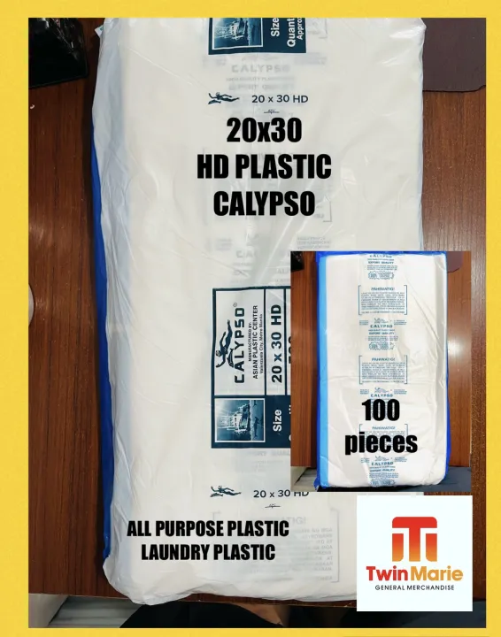 CALYPSO 20x30 HD (PLASTIC LABO) 100 pieces LAUNDRY PLASTIC (ALL PURPOSE ...