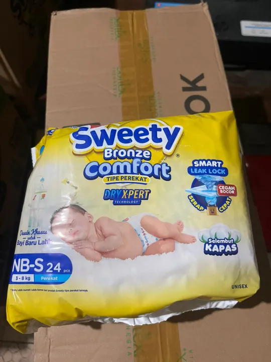 pampers sweety bronze comfort nbs 24 | Lazada Indonesia