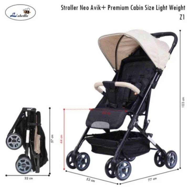 Baby Stroller Labeille Neo Avik + Z1 Cabin Size / Kereta Dorong Bayi ...