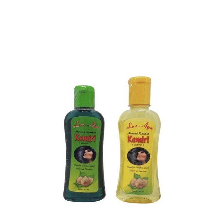Lus Ayu Minyak Rambut buah keras / Kemiri + Vitamin E - 63 ml | Lazada