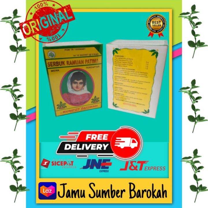 Jamu Rumput Fatimah Original 💯% 1 pack isi 10 sachet | Lazada Indonesia