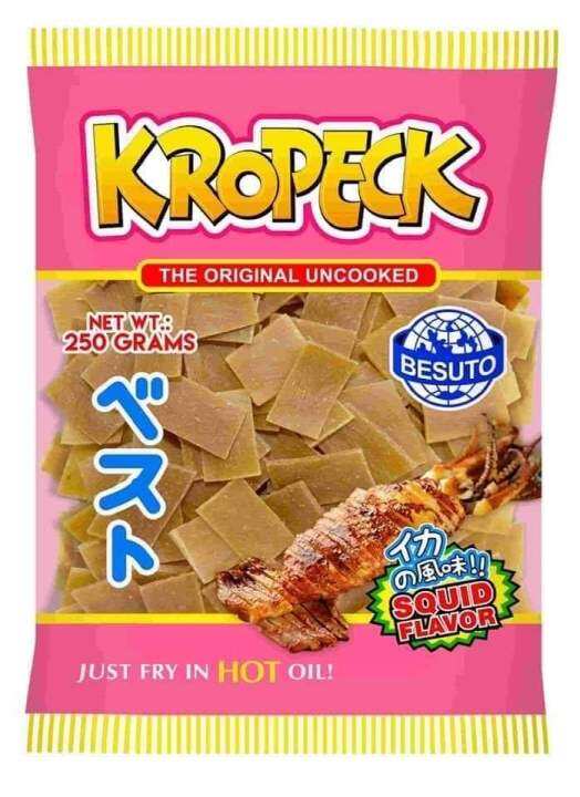 Kropeck uncooked Crackers (Squid flavor) 250g | Lazada PH