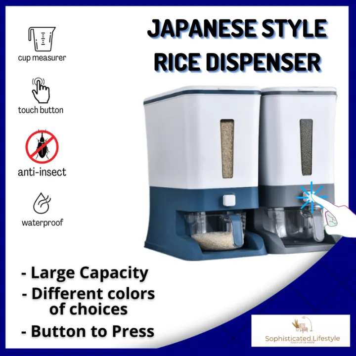 OASIS Big Volume Viral Smart Rice Dispenser/Bekas Beras Kitchen Storage ...