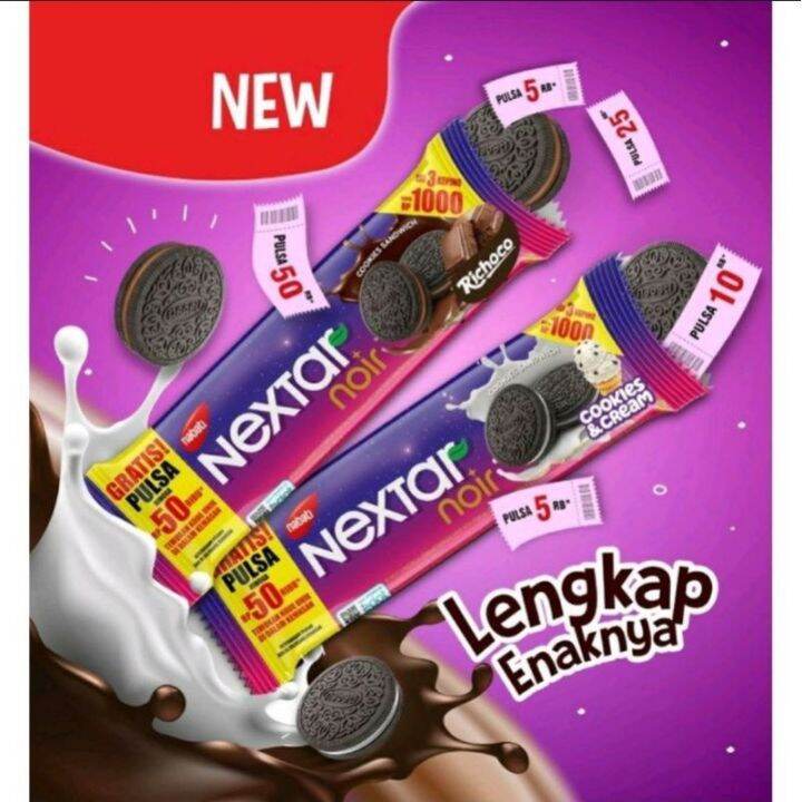 Nabati Nextar Noir Baru Serenceng isi 10sachet | Lazada Indonesia