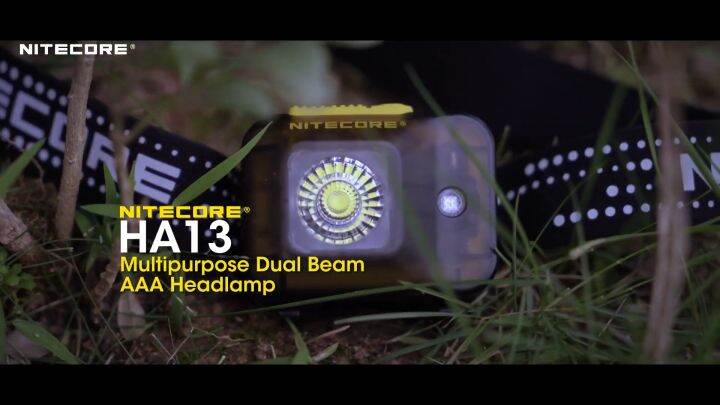 Nitecore HA13 Headlamp 350 Lumens -Dual Power AAA or HLB1300 - Floodlight + Redlight - IPX6 ...