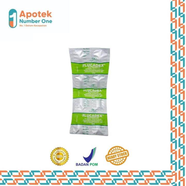 Flucadex 10 tab per strip-obat flu dan batuk | Lazada Indonesia