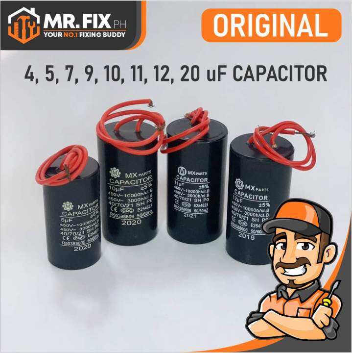 Washing Machine Capacitor 4uF 5uF 7uF 9uF 10uF 11uF 12uF 20uF Original ...