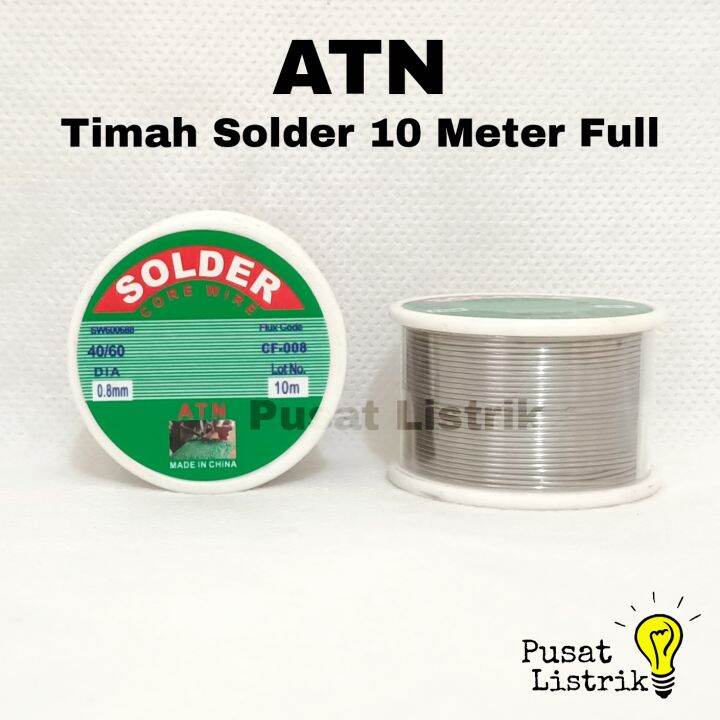 Timah Solder 0.8mm ATN Timah Solder 10meter Full | Lazada Indonesia