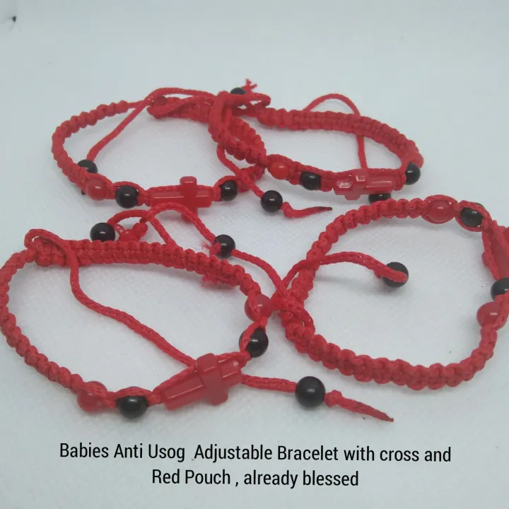 Babies Anti Usog Bracelet with Krus 1 pc only Already Blessed with Red ...