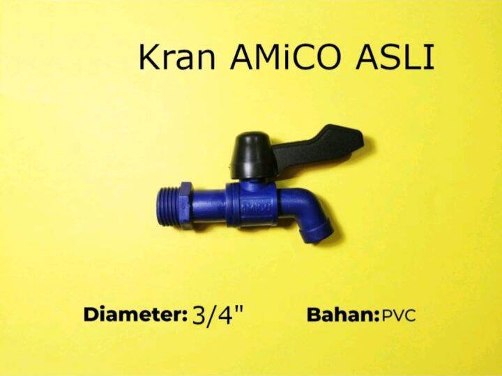kran pvc / kran air plastik amico 3/4 inch | Lazada Indonesia