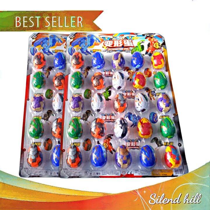 mainan telur egg deformasi dinosaurus DIY edukasi anak robot 1 lembar ...