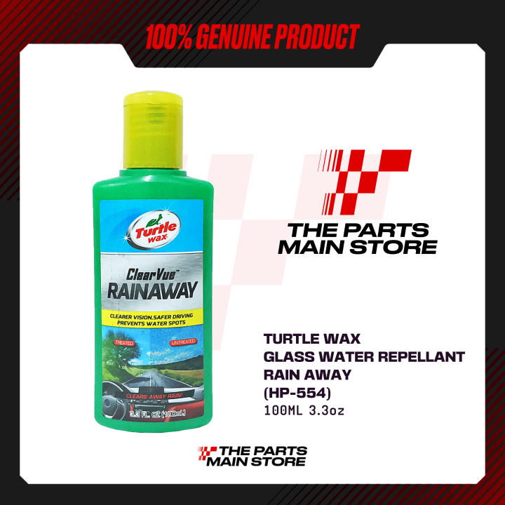 TURTLE WAX GLASS WATER REPELLANT RAIN AWAY (HP-554) 100ML 3.3OZ | Lazada PH