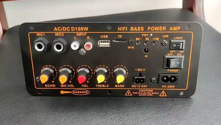 D100 Amplifier Board Bluetooth 5.0 Subwoofer DIY 300W AC 220V 12V 24V ...