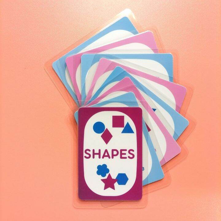 (12pcs) SHAPES Flashcards for kids, Laminated Flash cards for kids ...