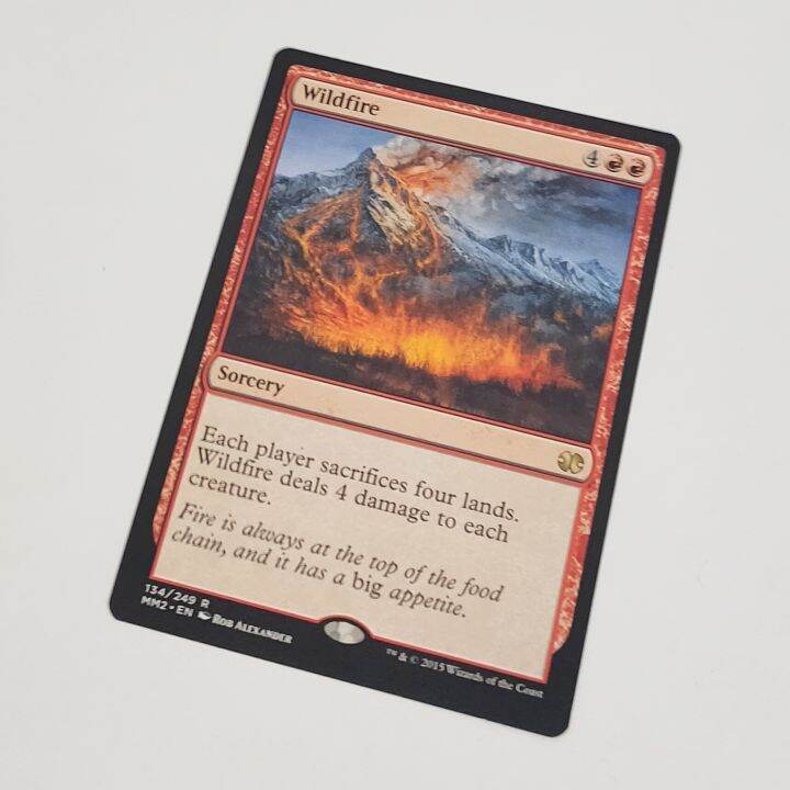 MTG Card WILDFIRE Magic the Gathering Trading Card Game Red | Lazada PH