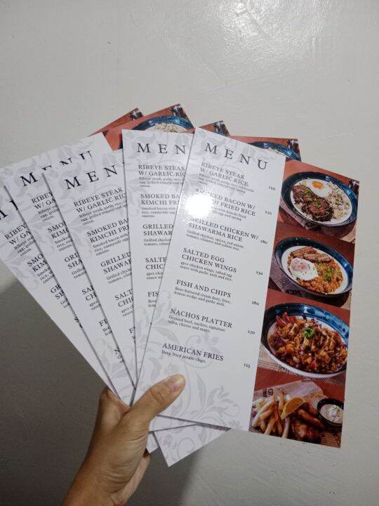 MENU BOARD A4 SIZE | Lazada PH