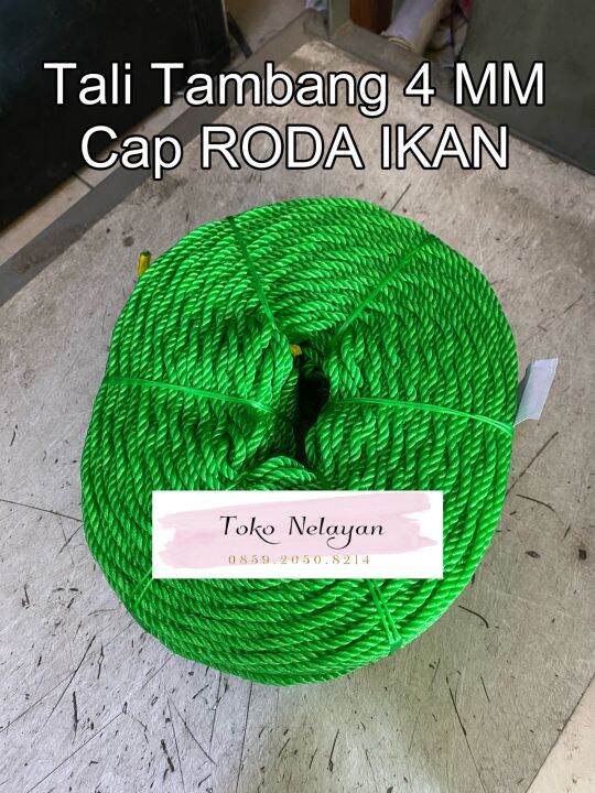 Tali Tambang Cap RODA IKAN 4 MM - Harga 1 ROL | Lazada Indonesia