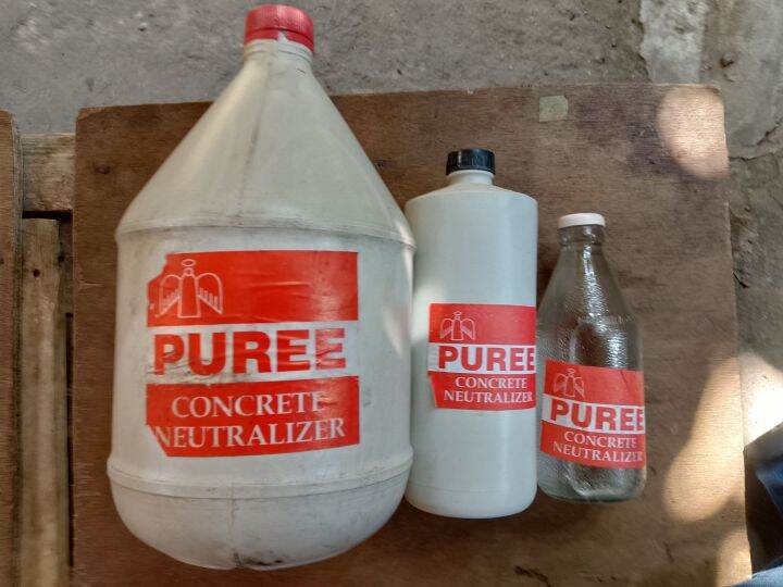 PUREE CONCRETE NEUTRALIZER PANG LASON SA CEMENTO 350ML, 1 LITER ...