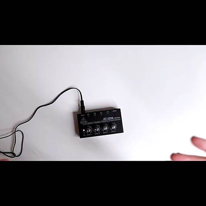 Behringer HA400 Headphone Amp 4 ช่องขยายเสียงสเตอริโอพร้อมอะแดปเตอร์ ...