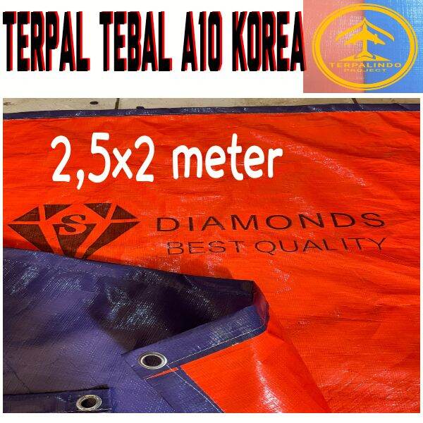 Terpal Ukuran 2,5x2 Meter. TEBAL A10 KOREA DIAMONDS | Lazada Indonesia