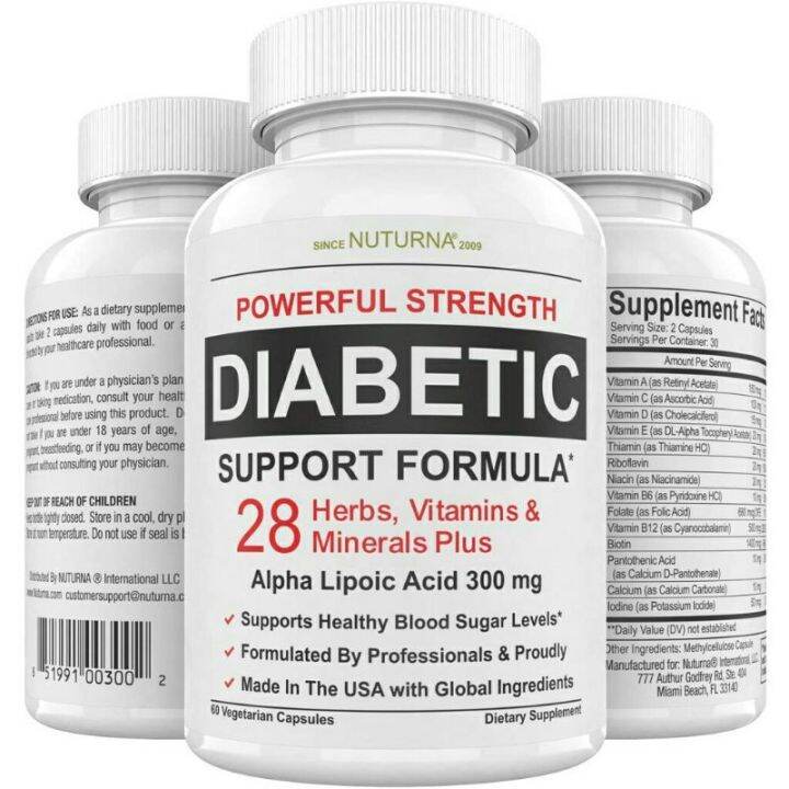 OBAT DIABETES HERBAL DIABETIC SUPPORT FORMULA 60 CAPSULES | Lazada ...