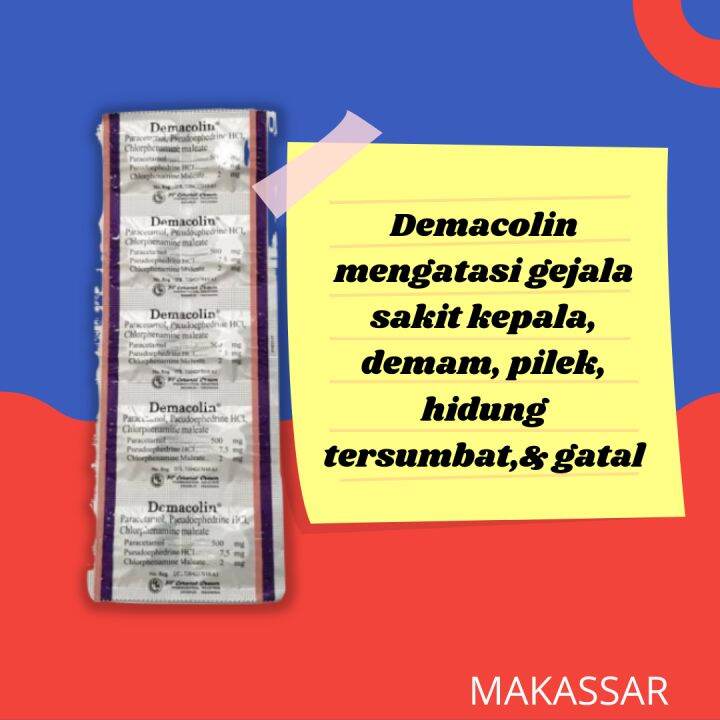 Demacolin obat pilek per strip | Lazada Indonesia