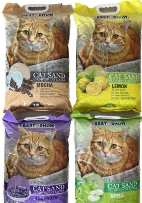 Best In Show Cat sand clumping Cat litter / Pasir Kuching 10L | Lazada