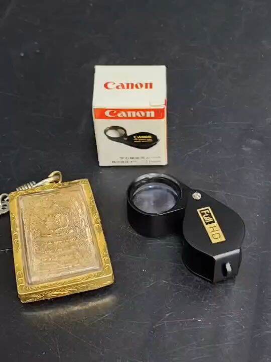 แว่นขยาย Canon LOUPE FULL HD เลนส์กระจก 10X18 mm พับเก็บได้ จับถนัดมือ ...