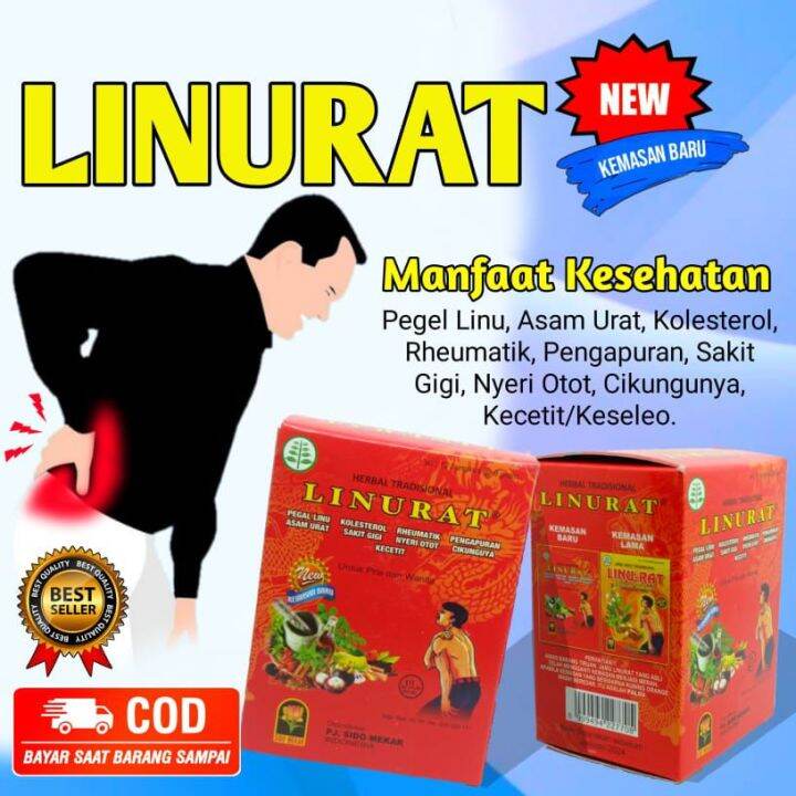 LINURAT, obat asam urat, nyeri sendi dan pegal-pegal | Lazada Indonesia