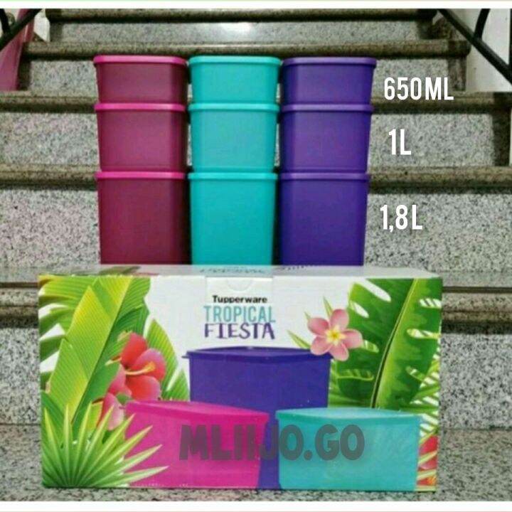 Tupperware !!! Tropical fiesta Toples kotak (Set & Ecer) Original ...