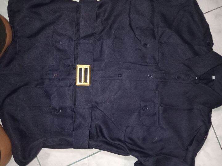 Bust Jacket Navy Blue With Buckle For Security Guard Uniform | Lazada PH