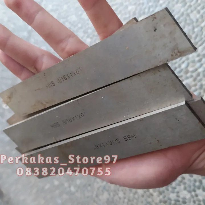 Pahat Bubut HSS Rectangular Flat Cut Off Blade 3 I 16 x 1 x 6 Inch pahat bubut potong | Lazada ...