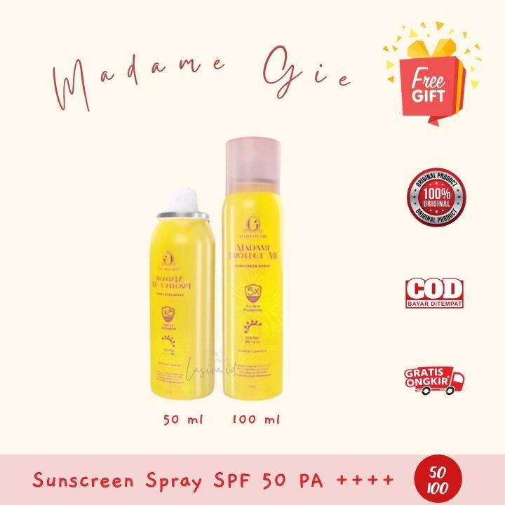 [FREE GIFT] MADAME GIE PROTECT ME SUNSCREEN SPRAY SPF 50+ PA ++++ SUNSCREEN MADAM GIE TABIR ...