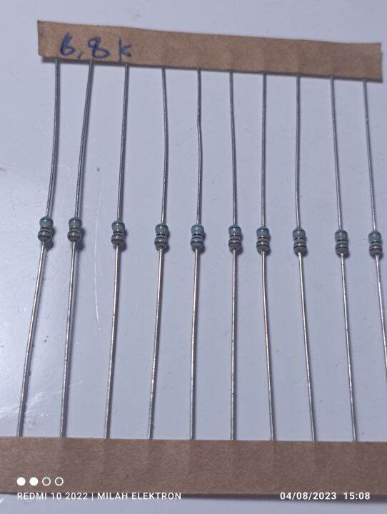 10pcs resistor ukuran 6k8 1/8watt | Lazada Indonesia