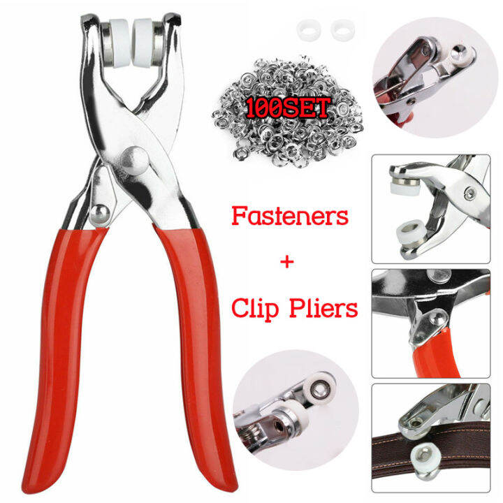 Metal Snap Button Tool Kit DIY 100 Sets Metal Snaps Buttons with ...