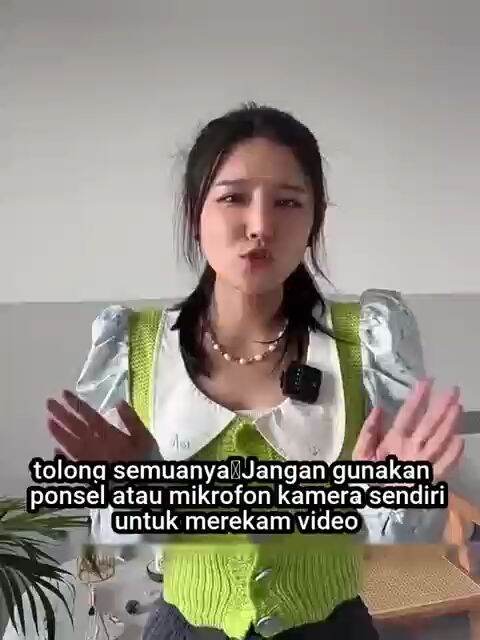 Topspot Lavalier Wireless Microphone Professional Pembuatan Rekaman ...