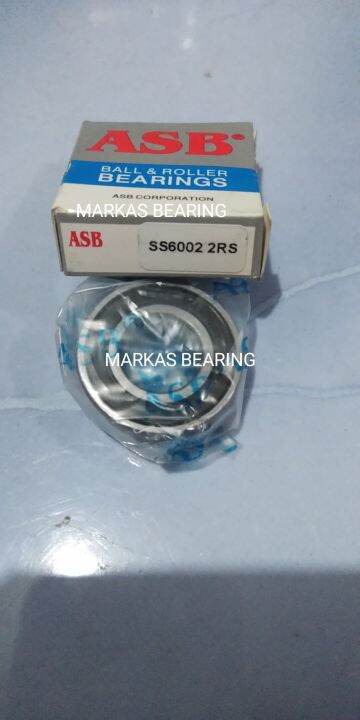 BALL BEARING STAINLESS STEEL SS 6002 2RS ASB | Lazada Indonesia