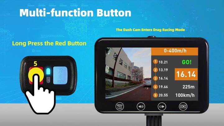 VSYS SYS Multifunction F4.5 WiFi Motorcycle Dash Cam fish eyes170 ...